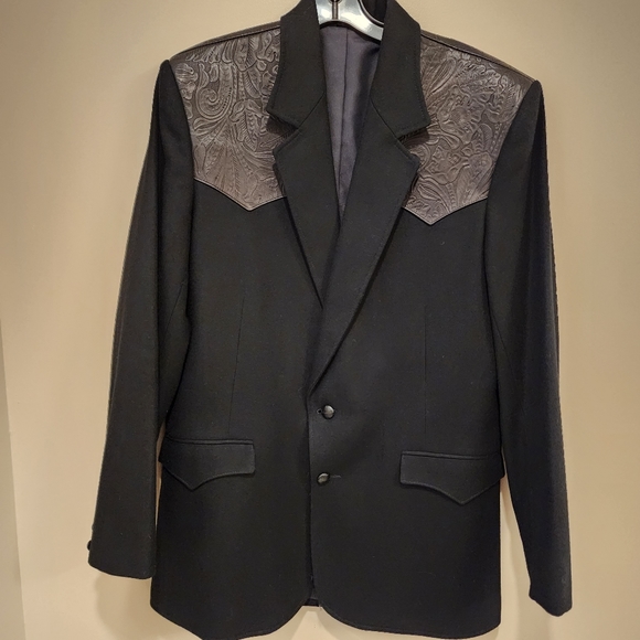 Pioneer Wear | Suits & Blazers | Vintage Pioneer Wear Black Wool With ...